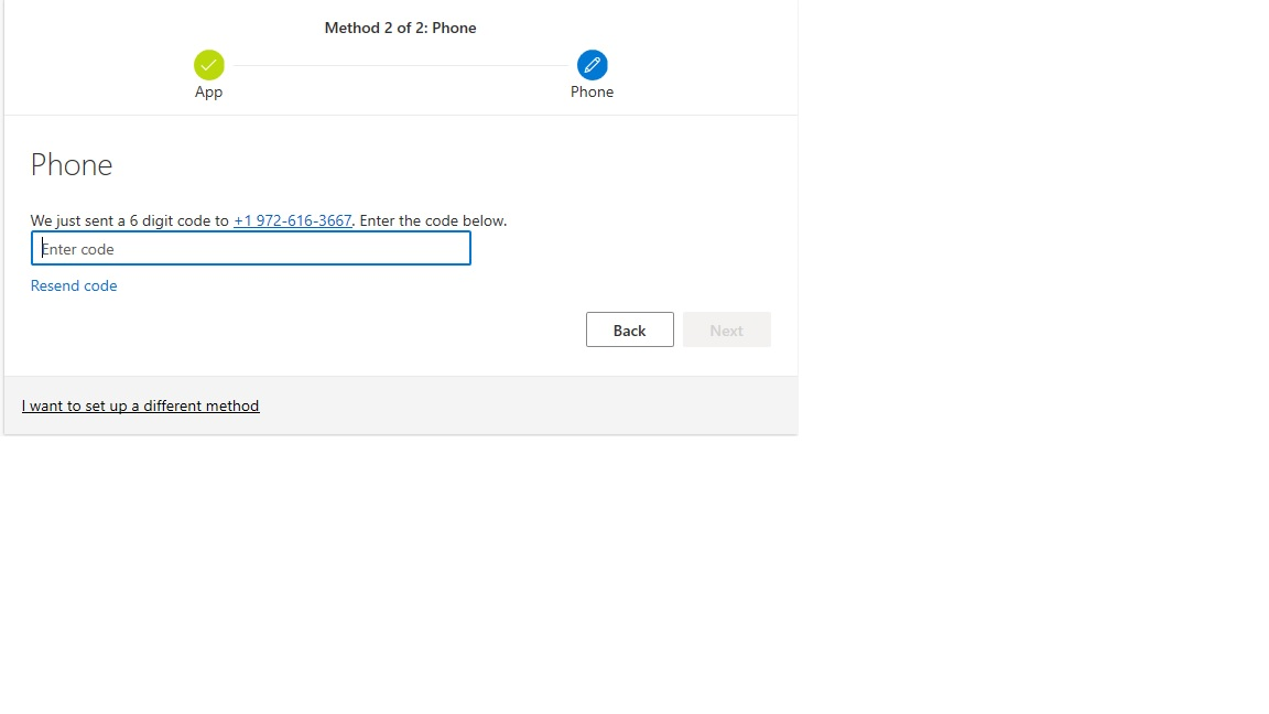 MFA Setup – Front Burner